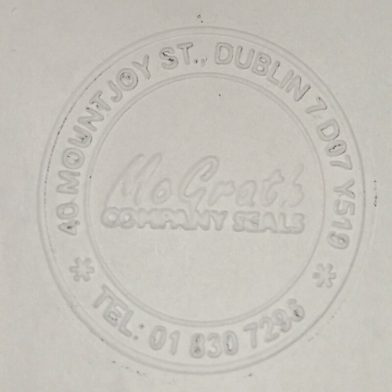 Logo Embossing Seal - McGrath Company Seals